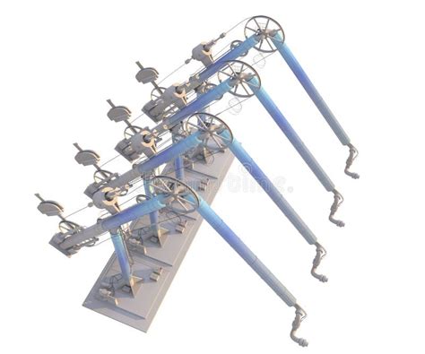 Loading Arm 3d Rendering Stock Illustration Illustration Of Shipping
