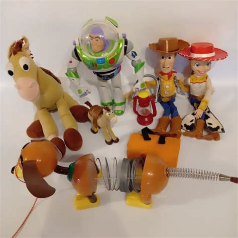 Disney Toy Story Bundle Buzz Lightyear Woody Jessie Bullseye And Slinky