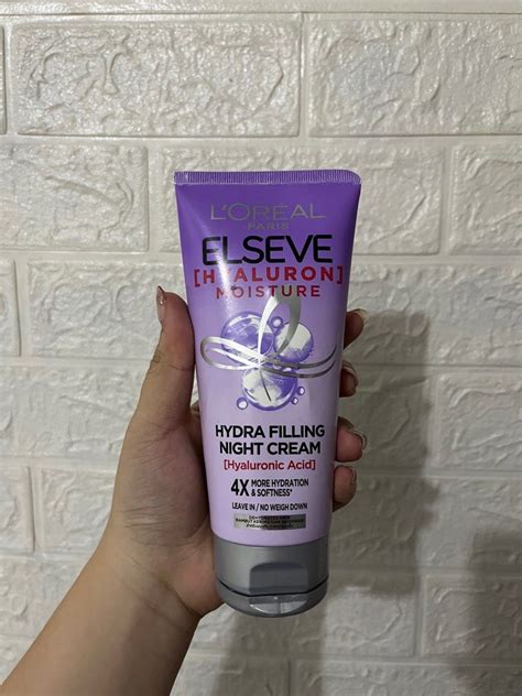 Loreal Elseve Hyaluron Moisture Hydra Filling Night Cream Untuk Rambut