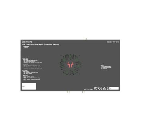 Dcx 3x1 Tpn Tx10 Hdmi 2 0 And Usb C Swithcer Transmitter