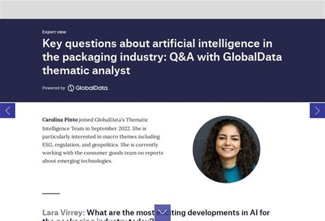 Q A With GlobalData Thematic Analyst Inside Packaging Issue 70