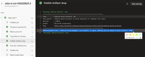 Error Nothing Will Be Added To Build Artifact Drop Read The