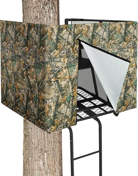 Gjl Deer Hunting Tree Stand Blind Kit Lightweight，universal Ladder Camo