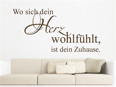 Wandtattoo Wo sich dein Herz wohlfühlt ist Wandtattoos de