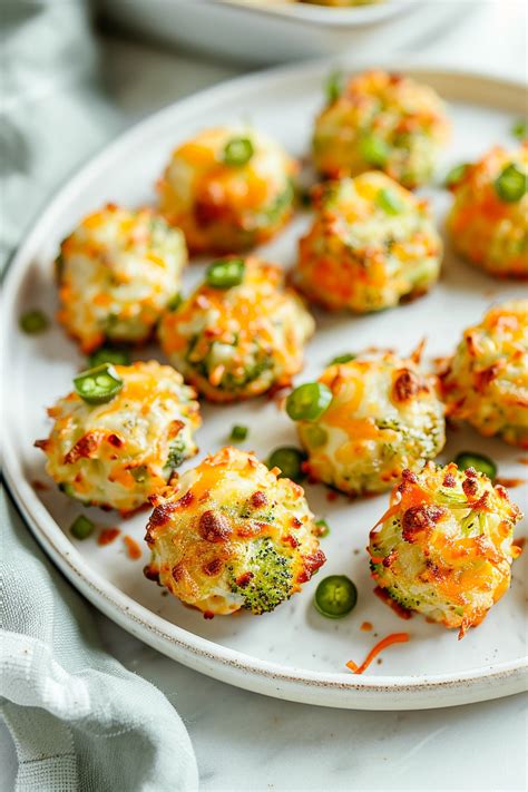 Delicious Cheesy Keto Broccoli Bites with Jalapeño Recipe for a Healthy
