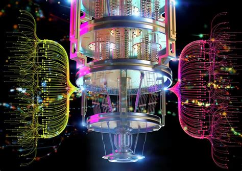 Quantum Computer Concept Created With Generative Ai Technology Stock