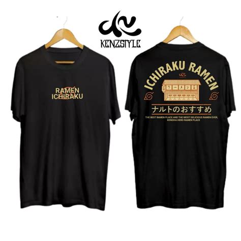 Jual Kaos Ramen Ichiraku Konohagakure No Soto Ramen Favorit Naruto Uzumaki Kakashi Hatake Iruka