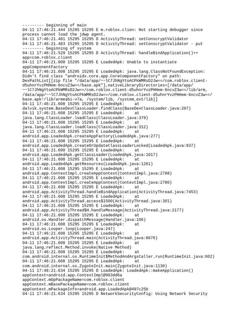 Log Com Robloxclient 1681257223 Pdf Java Programming Language