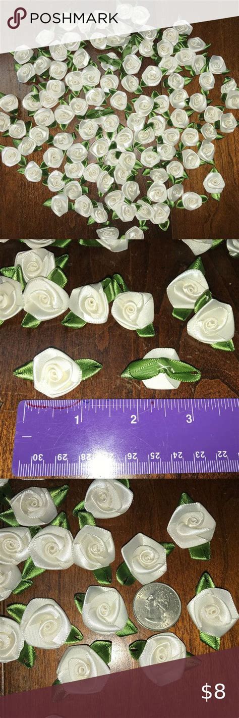 100 Ivory Ribbon Roses New Ribbon Roses 100 Roses Ivory Color
