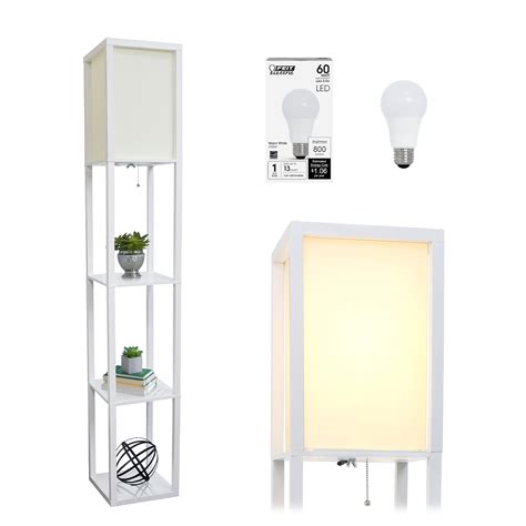 Simple Designs Lf1014 Wht Lb Three Shelf Etagere