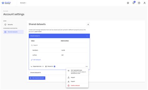 View And Manage Shared Datasets Accutics Standardize Accutics