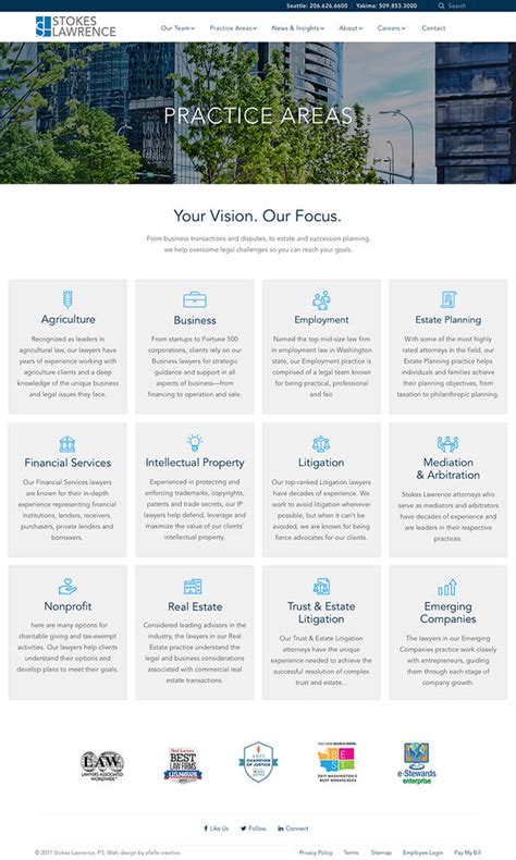 Stokes Lawrence Law Efelle Creative Seattle Wa