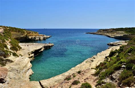The Beautiful Bay Of Kalanka In Delimara Marsaxlokk Along The Southern Coast Of Malta