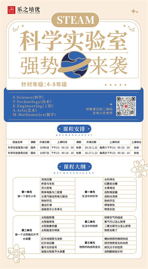科学实验课 手机海报