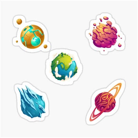 Solar System Planets Sticker For Sale By Rizqyanass Redbubble
