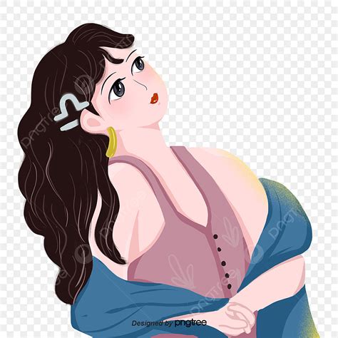 핸드그린 스타일 롱 헤어 일러스트 여성 수영복 요소 머리 핀 여자 Png 일러스트 및 Psd 이미지 무료 다운로드 Pngtree