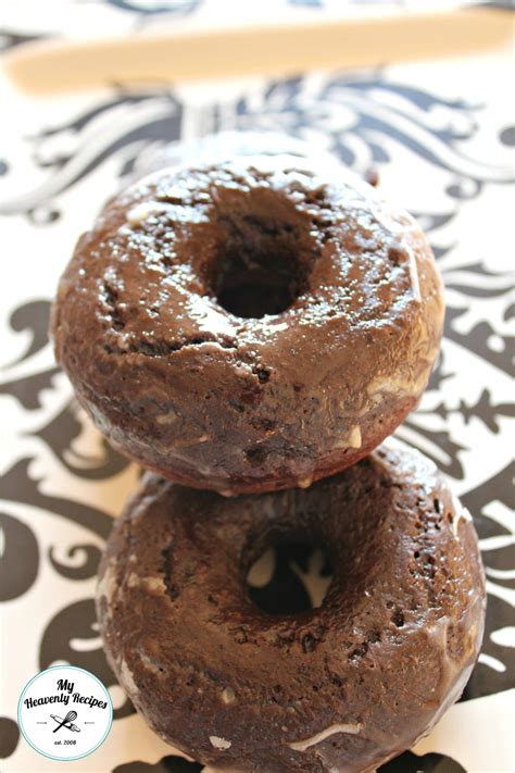 Homemade And Baked Chocolate Donuts My Heavenly Recipes