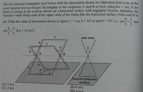 Answered The Two Identical Rectangular Steel Frames With The Kunduz