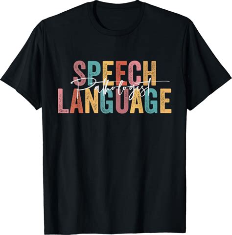 Speech Language Pathologist Groovy Wavy Speech Therapy T Shirt