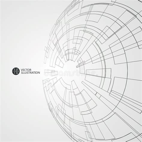 Abstract Wireframe Science And Technology Illustration Stock Illustration Illustration Of