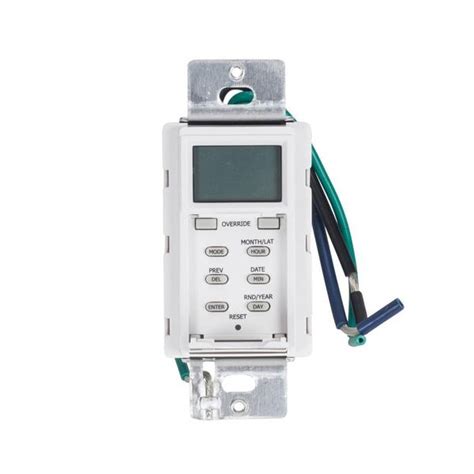 Tork 16 Amp 120 277 Volt 7 Day Astronomic Indoor Wall Switch Timer