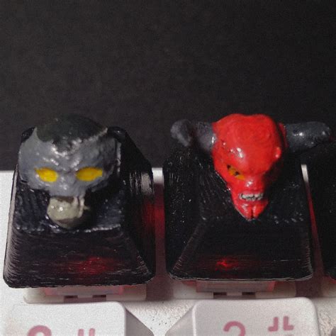 Stl File Pack 5 Doom Keycaps Slayer Cacodemon Baron Of Hell