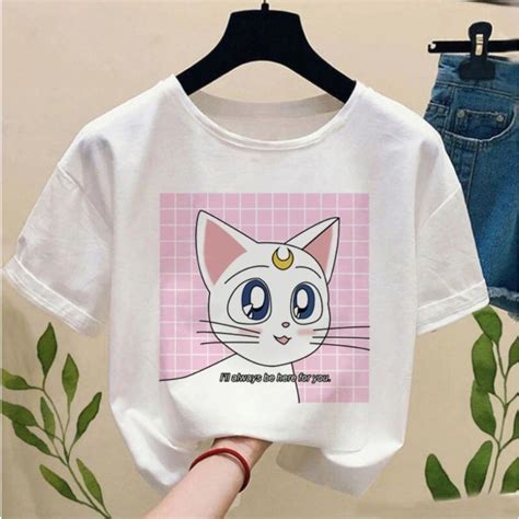 Camiseta Sailor Moon Gatinha Artemis Shopee Brasil