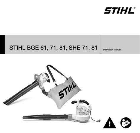 Pdf Stihl Bge 61 71 81 She 71 81€¦ · Manual Symbols In Text