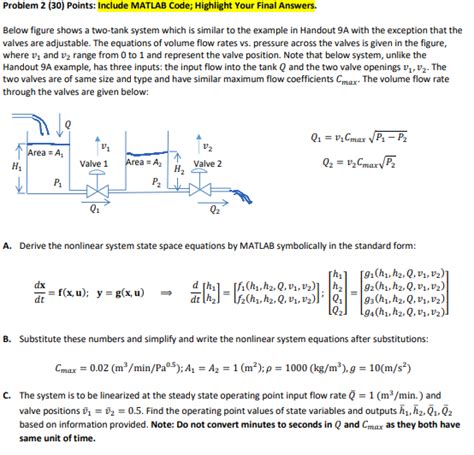 Problem 2 30 Points Include Matlab Code Highlight