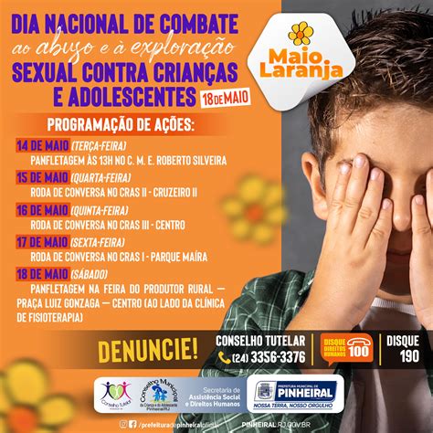 Pinheiral Promove Ações Contra O Abuso E A Exploração Sexual De