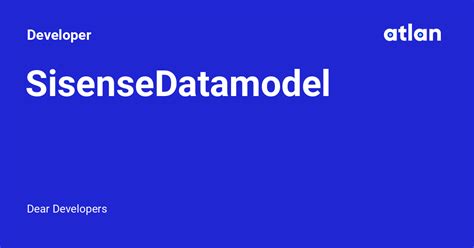 SisenseDatamodel Developer