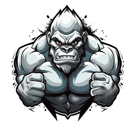 Premium Vector Illustration Mascot Logo Gorilla