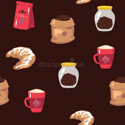 Vector Hand Drawn Style Coffee Makers Patten Different Kinds Of Coffee