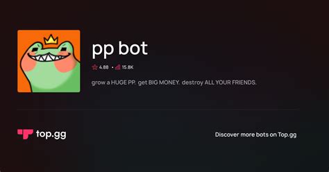 Pp Bot Bot Commands The 1 Discord Bot And Discord App List
