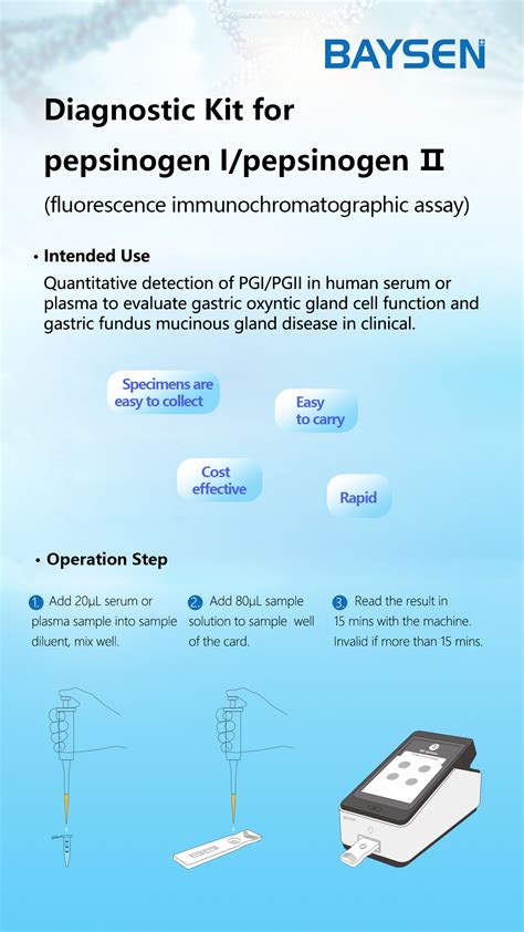 100 Original Ev71 Rapid Test Diagnostic Kit For Pepsinogen I Pepsinogenii Fluorescence