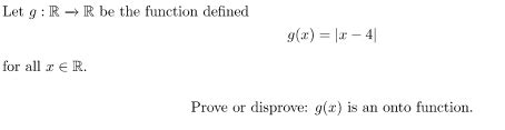 Solved Let G RR Be The Function Defined G X X For All Chegg