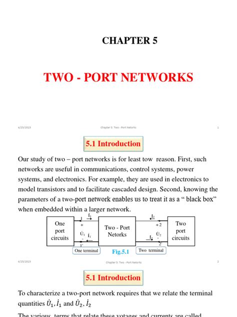 Chapter 5 Two Port Networks Pdf Amplifier Electrical Engineering