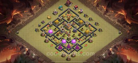 Best Anti 2 Stars War Base Th8 With Link Anti Everything 2025 Town