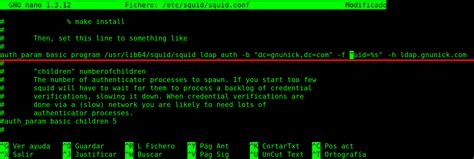 integrando squid con ldap gnunick