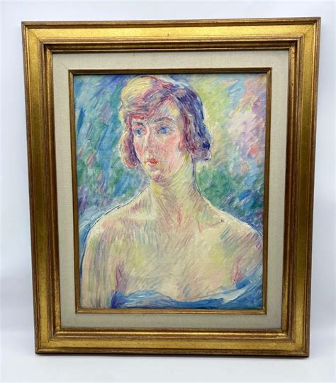 William Malherbe 1884 1955 France Impressionist Nude Female Portrait