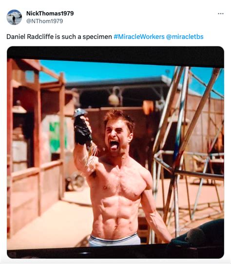 Harry Potters Daniel Radcliffe Reveals Ripped Physique For Miracle
