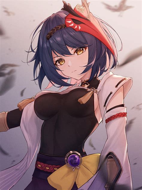 Sara Genshin Impact Rshorthairedwaifus