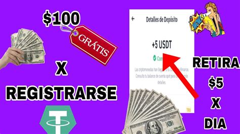 LA UNICA PLATAFORMA QUE TE DA 100 SOLO POR REGISTRO RETIRA 5 TODOS