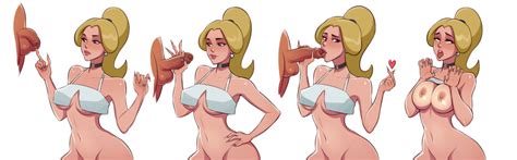 Rule 34 1boy 1girls Ahe Gao Big Breasts Bimbo Blonde Hair Blue Eyes