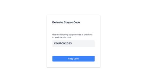 Tailwind Css Coupon Code Card Tailkits