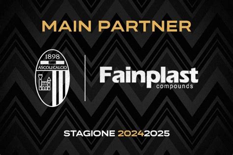 Fainplast Main Sponsor Di Maglia Anche Per La Ss 202425 Ascoli Calcio