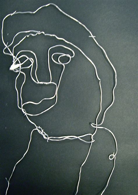 Use Your Coloured Pencils Contour Line Self Portraits