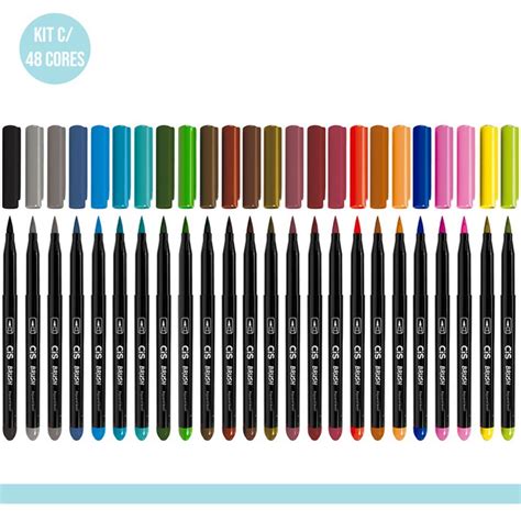 Marcador Cis Brush Aquarelável Shopee Brasil
