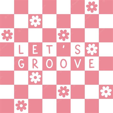 Retro Pink And White Checkerboard Pattern