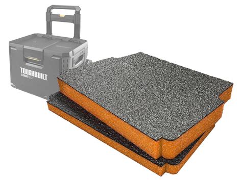 Toughbuilt Stacktech Rolling Tool Box Foam Inserts
